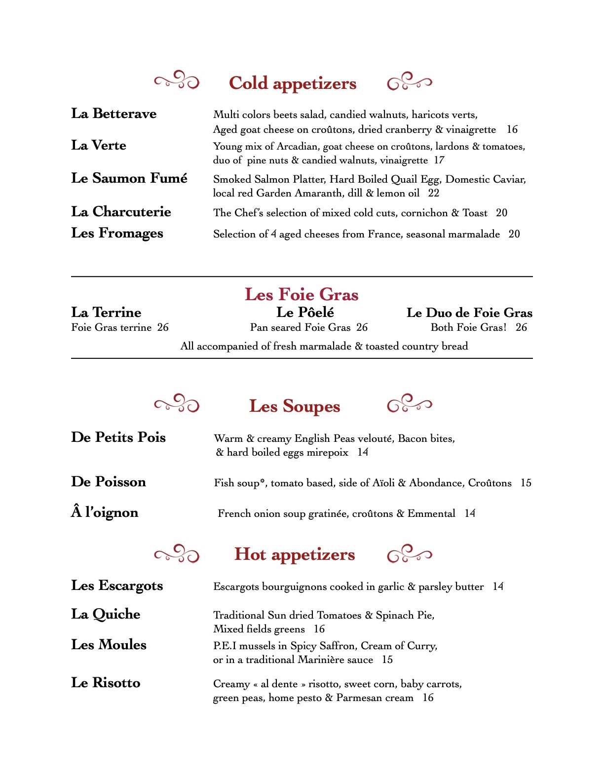 L.V.Boston | La Voile Restaurants